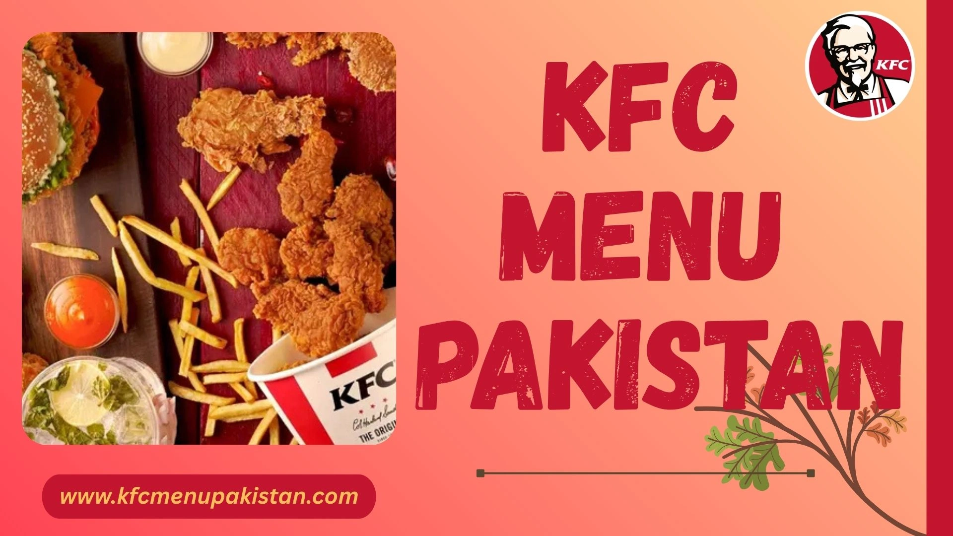 Kfc Menu Pakistan With Prices June 2026 All Cites [Updated]